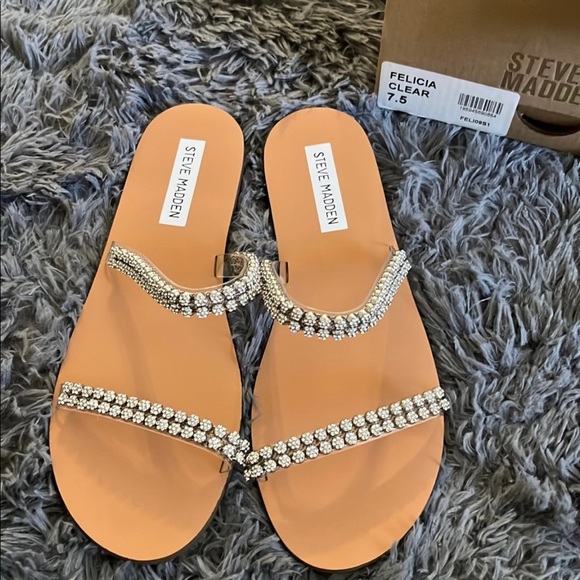 Steve Madden | Shoes | Steve Madden Rhinestone Sandals | Poshmark